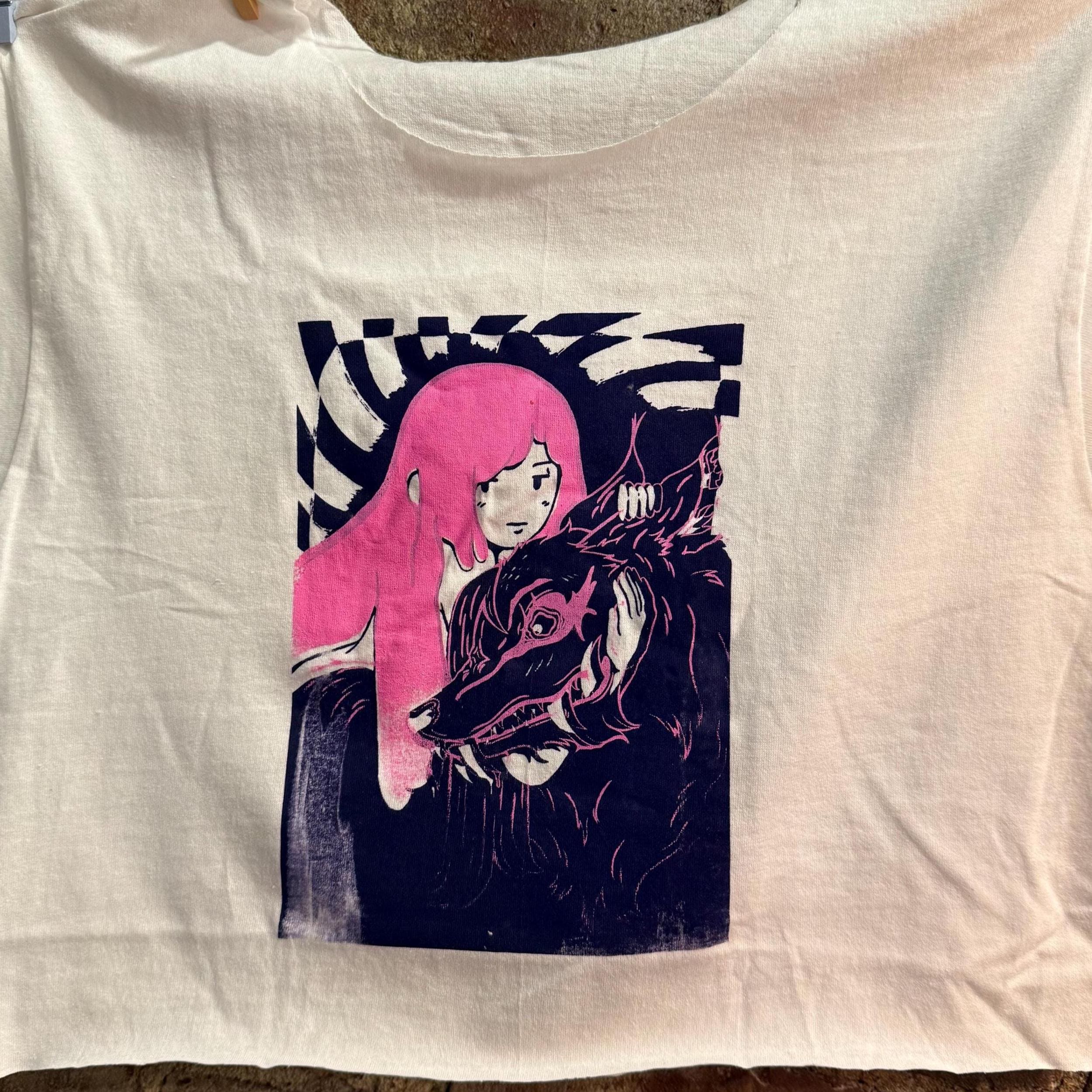 Bubbline Tricolor Silkscreen Print, Adventure Time, Tote Bag, Cropped ...