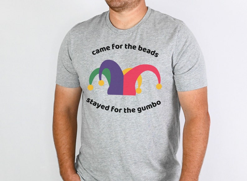 Beads & Gumbo Mardis Gras Unisex Tee, Hilarious Parade Carnival Shirt ...