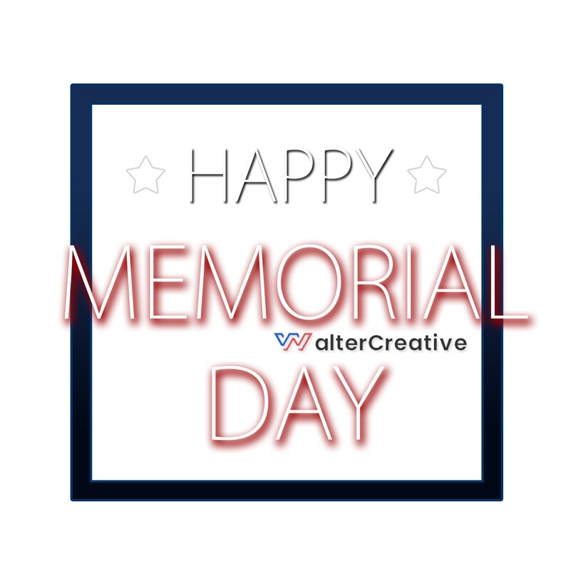 Happy Memorial Day Frame Image AI, PNG - Etsy
