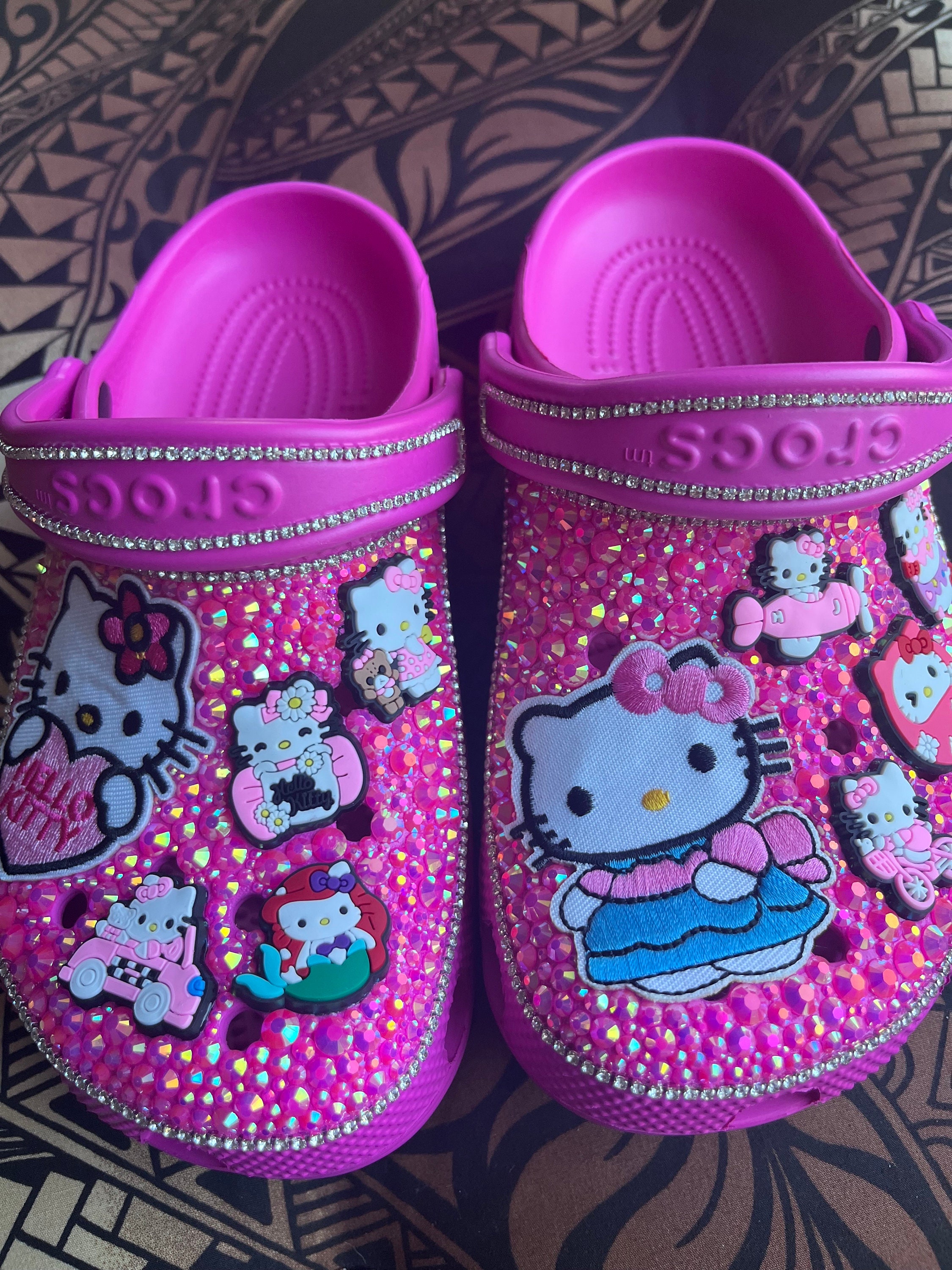 Hello Kitty Crocs (custom) - Etsy