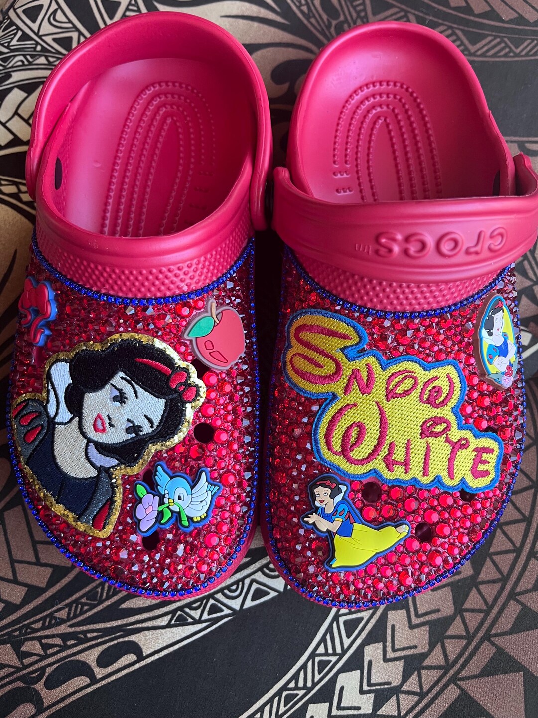 Snow White Rhinestone Crocs - Etsy
