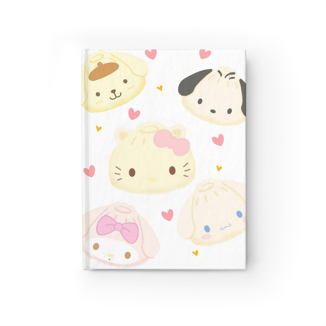 Kawaii Sanrio Journal, Sanrio Notebook, Hello Kitty, Pompom Purin ...