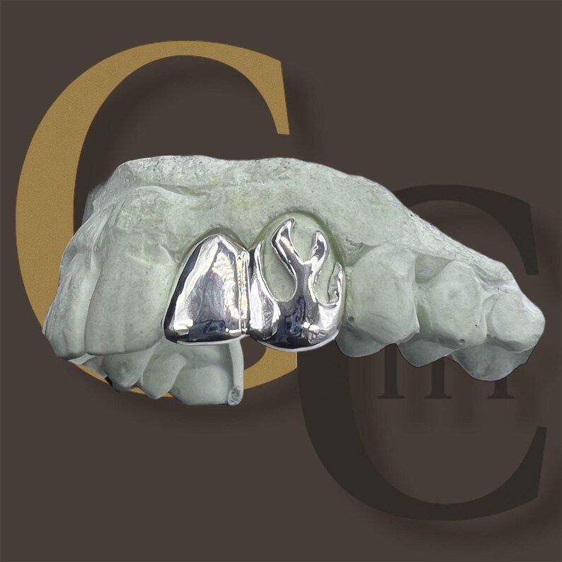 Custom Fit Grillz, 10k-18k Gold or 925 Silver, Fire Flame, Slugs, Solid ...