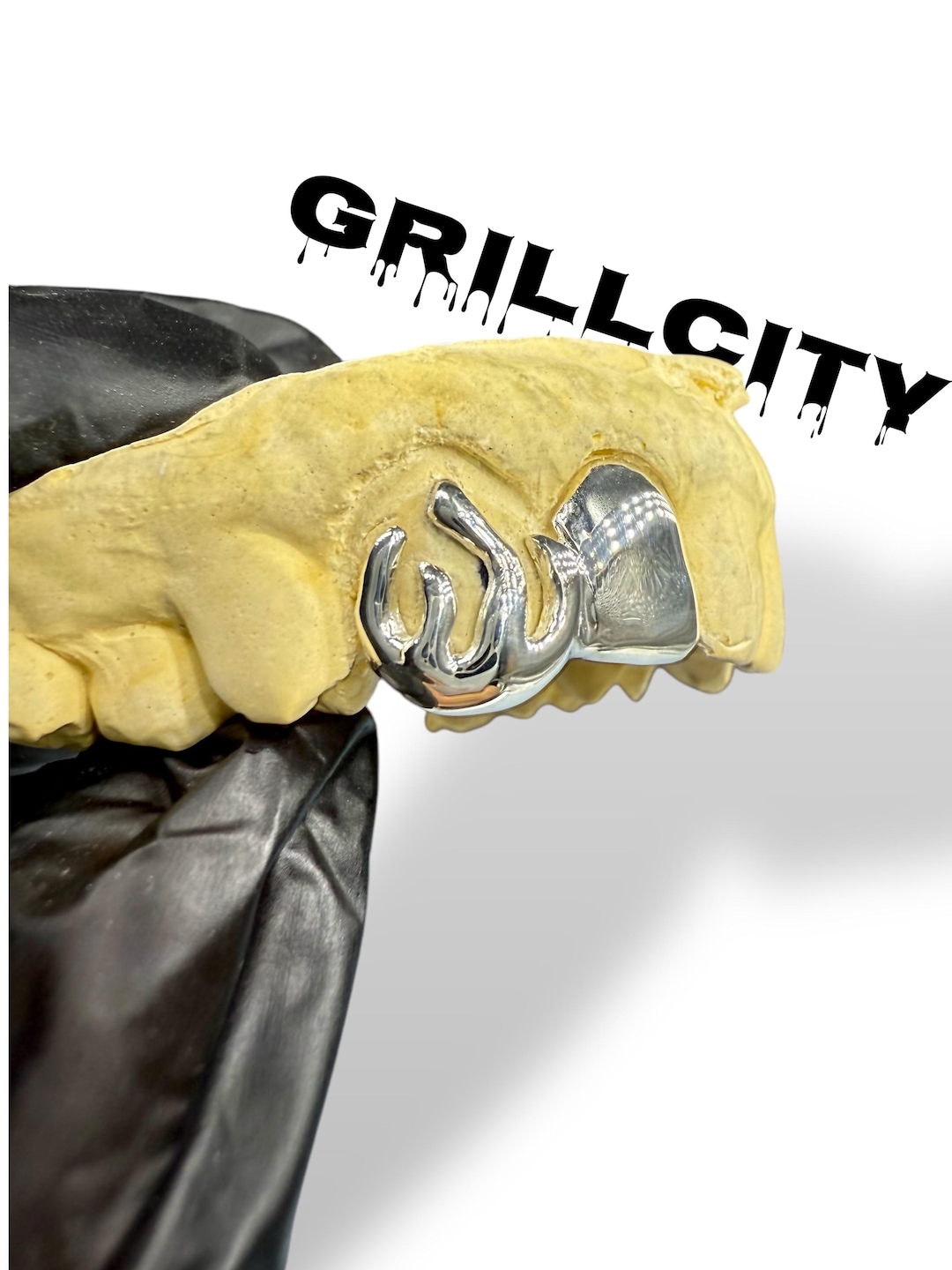 Custom Fit Grillz, 10k-18k Gold or 925 Silver, Fire Flame, Slugs, Solid ...
