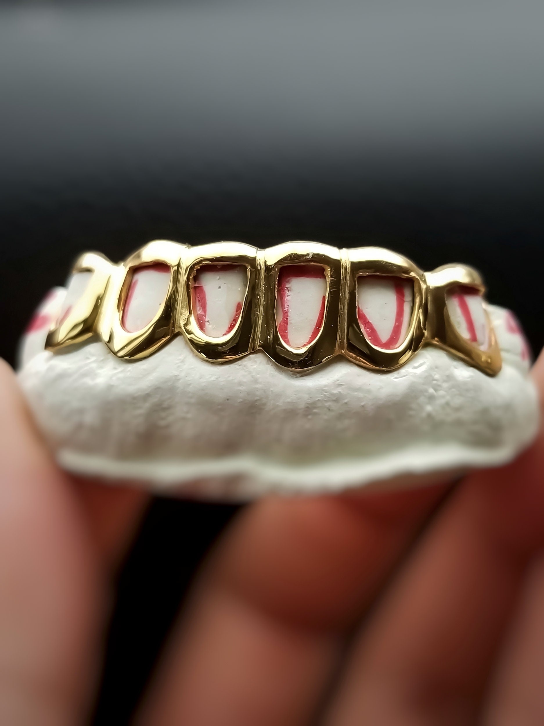 Open Face Gold Grill
