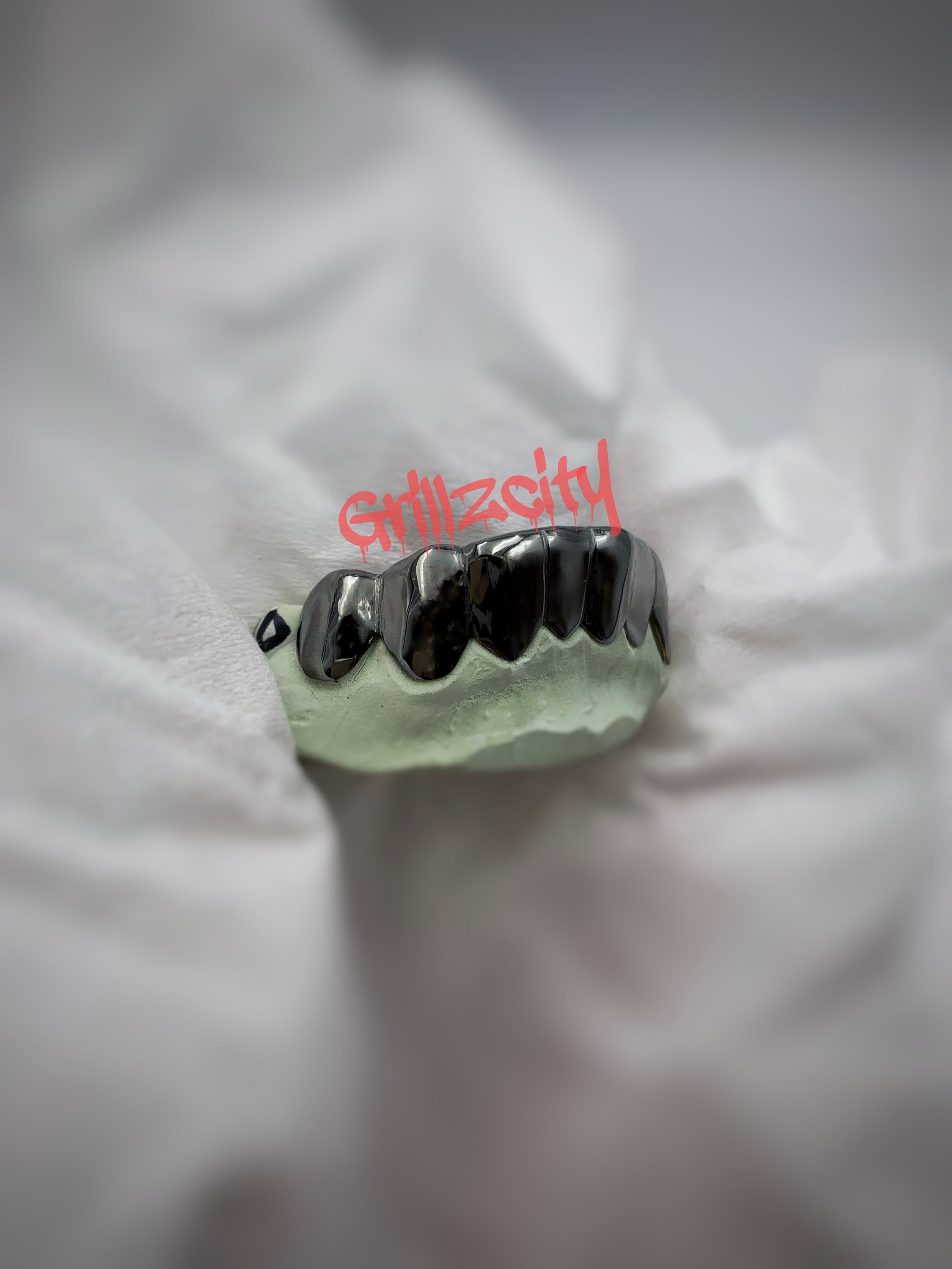 Custom Gold Grillz / 925 Siver Black Gold Custom Grillz, Unique 10K ...