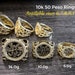 10K Gold 50 Peso Nugget Rings | Real Solid Gold 10K Peso Nugget Ring ...