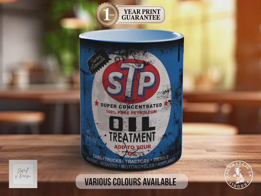 STP Oil Treatment Mug – Vintage Retro Garage Motorsport Coffee Cup - Etsy