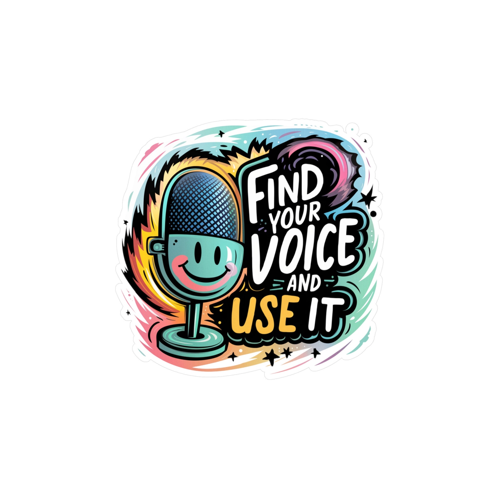 Find Your Voice and Use It Sticker Speak Your Truth Motivational ...