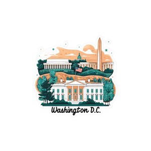 Washington DC Sticker History, Monuments, & American Spirit Journal ...