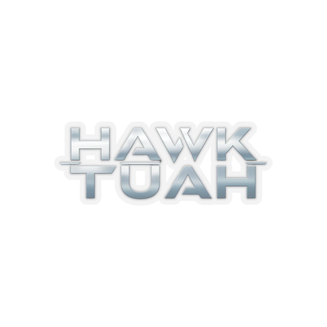 Bold Hawk Tuah Spit on That Thang Viral Meme Sticker Waterproof ...