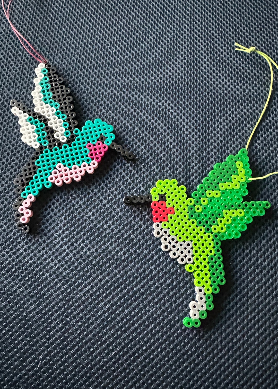 Perler Natures Beauty Hummingbird Butterfly Custom Made to Order - Etsy