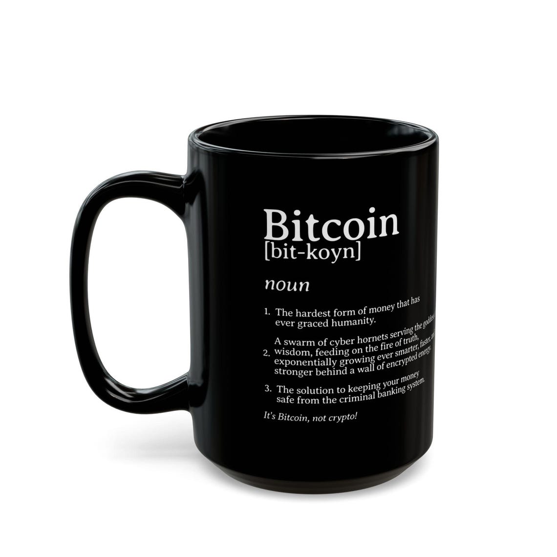 Bitcoin Definition Mug: Funny Crypto Coffee Cup - Etsy
