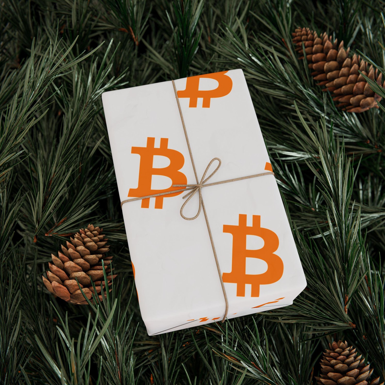 Bitcoin Gift Wrapping Paper, Cryptocurrency Christmas Decor - Etsy