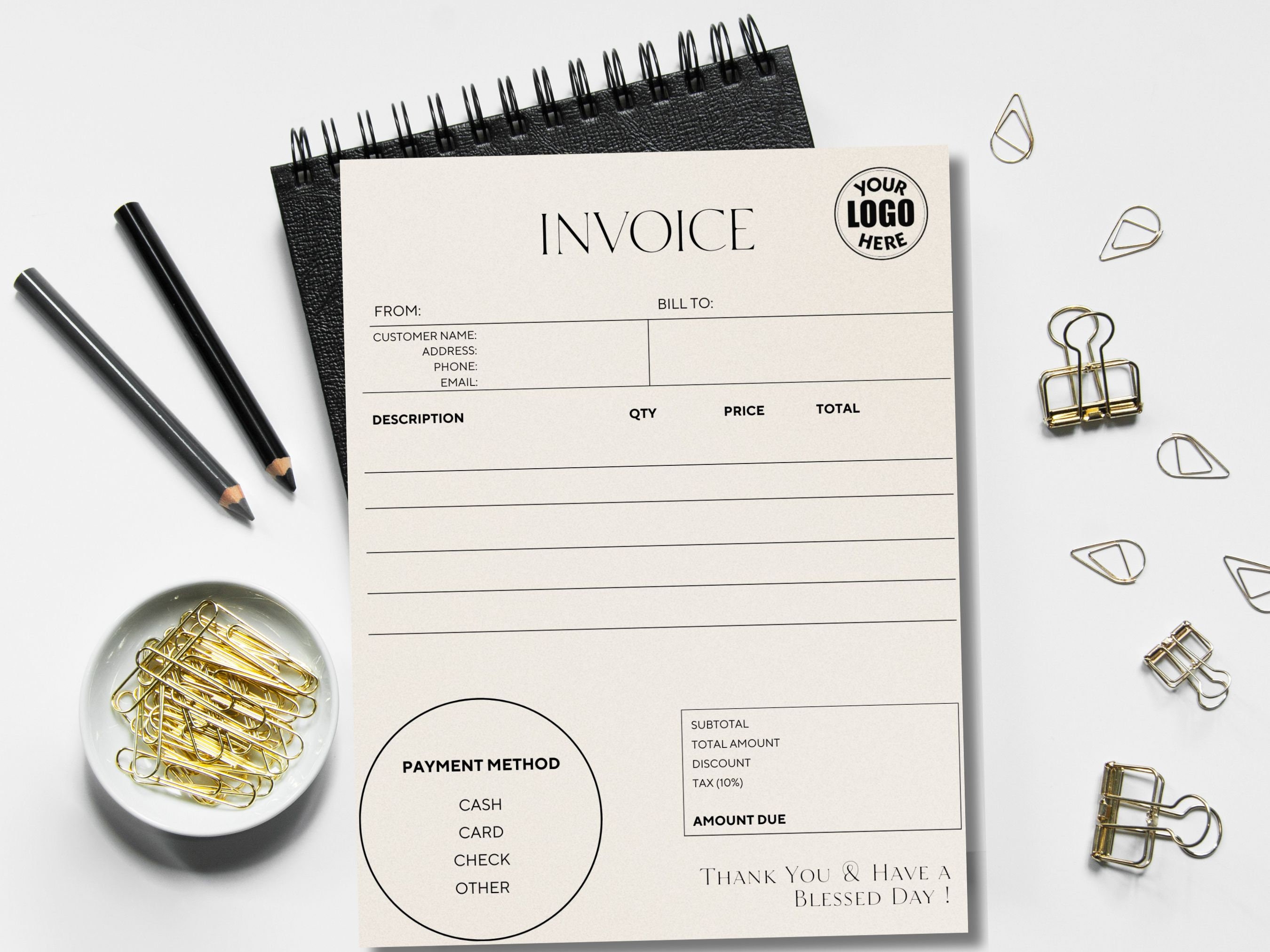 Itemized Billing Templateitemized Statement Formminimalist Sales ...