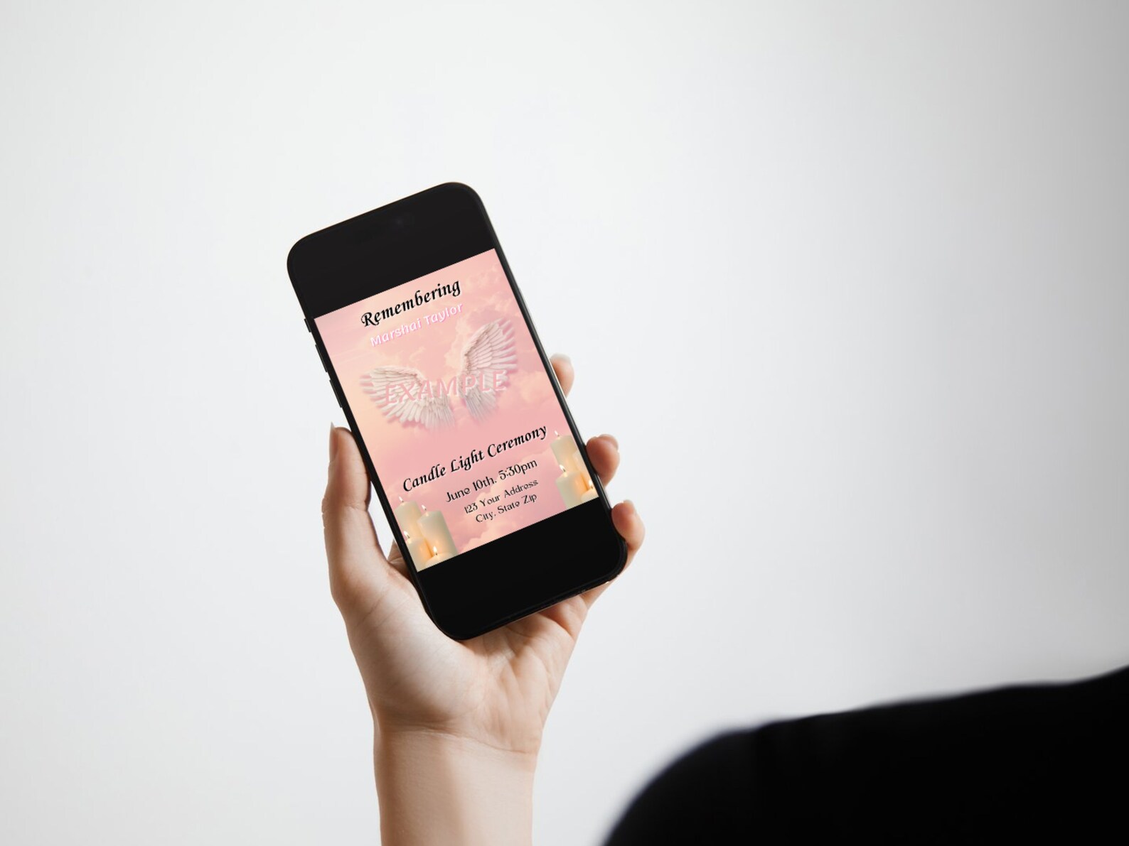 Memorial Candle Light Ceremony Invite|candlelight Memorial Announcement ...