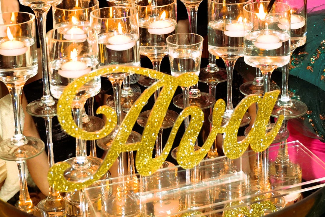 Custom Acrylic Name Plate, Party Decor, Sweet 16, Quinceañera - Etsy