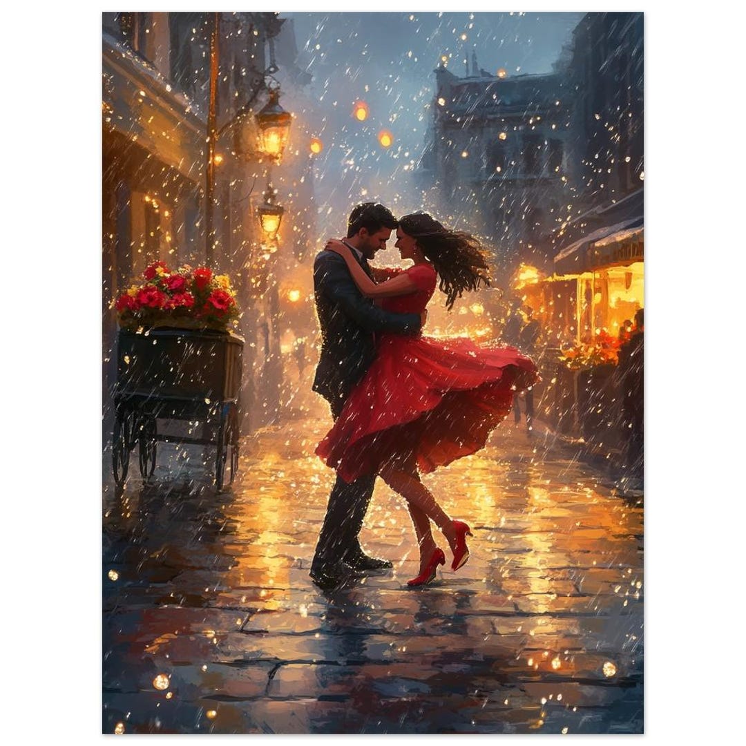 Romantic Rainfall | Premium Fine Art Aluminum Print Poster – High ...