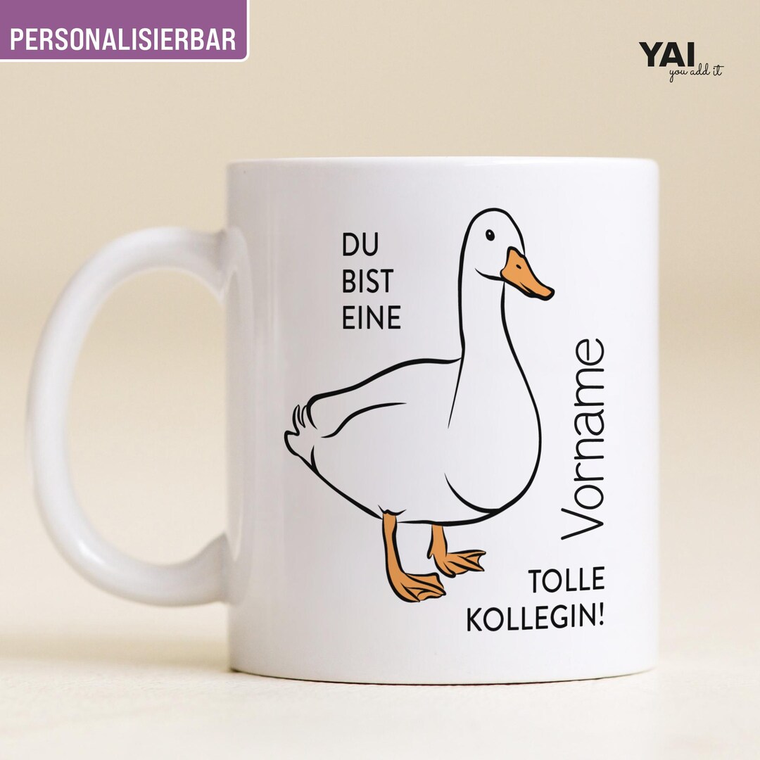 Personalized Mug With Name and Saying - Gift for a Colleague ...
