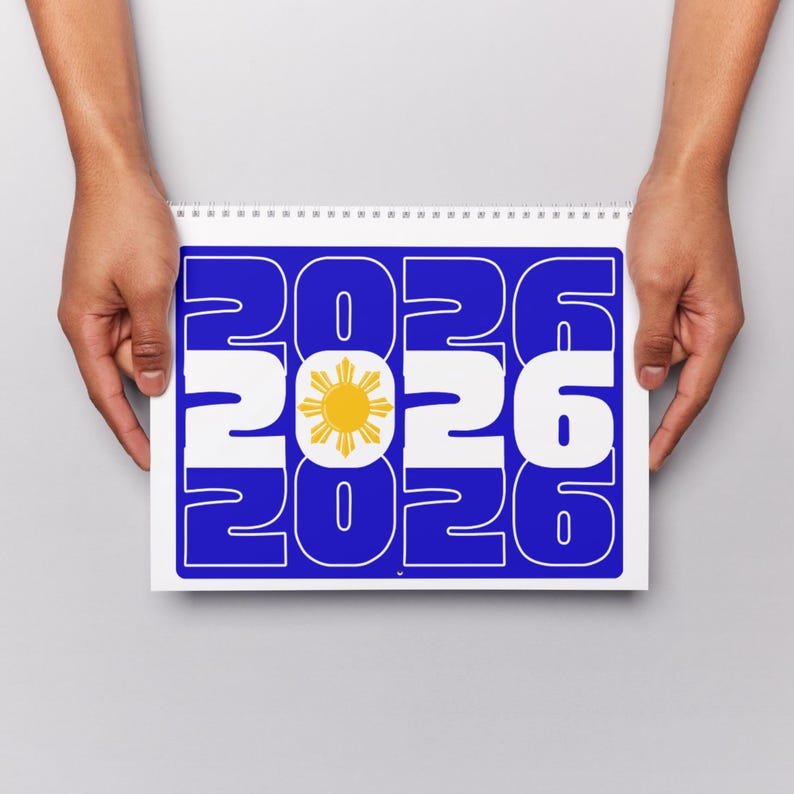 2026 Filipino Calendar Printable: Red & Blue Pinoy Planner (A4 A5 PDF ...