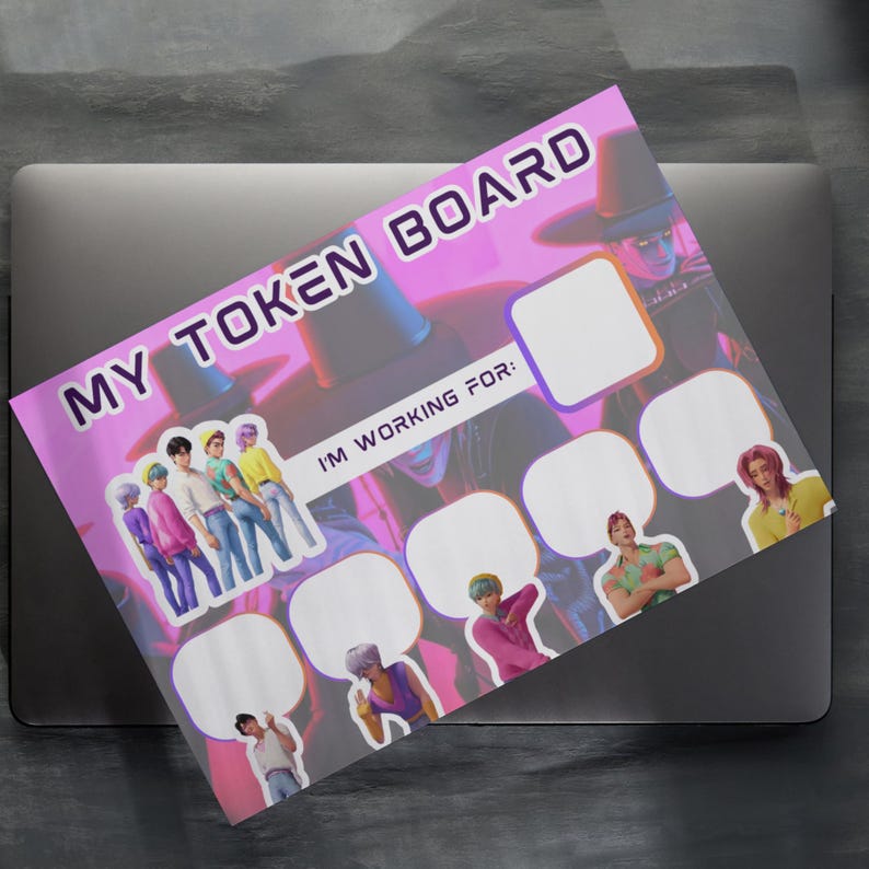 Kpop Demon Hunter Token Board: Behavior Reward System (A4 PDF) - Etsy ...