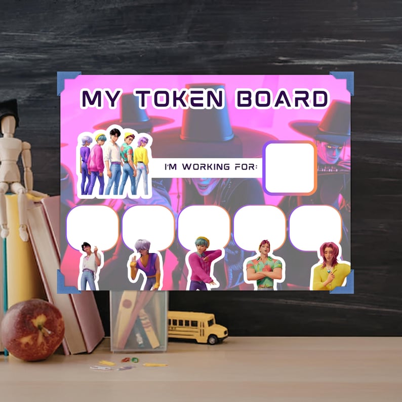 Kpop Demon Hunter Token Board: Behavior Reward System (A4 PDF) - Etsy ...