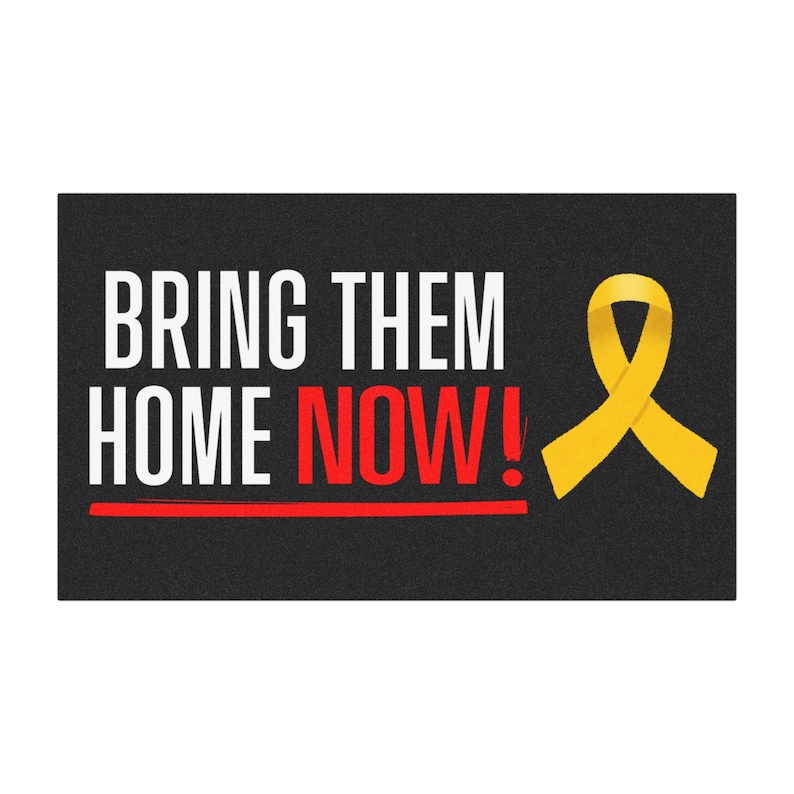 Bring Them Home Car Magnet - Yellow Ribbon Support Israel - Jewish Hostage Awareness Magnet ...
