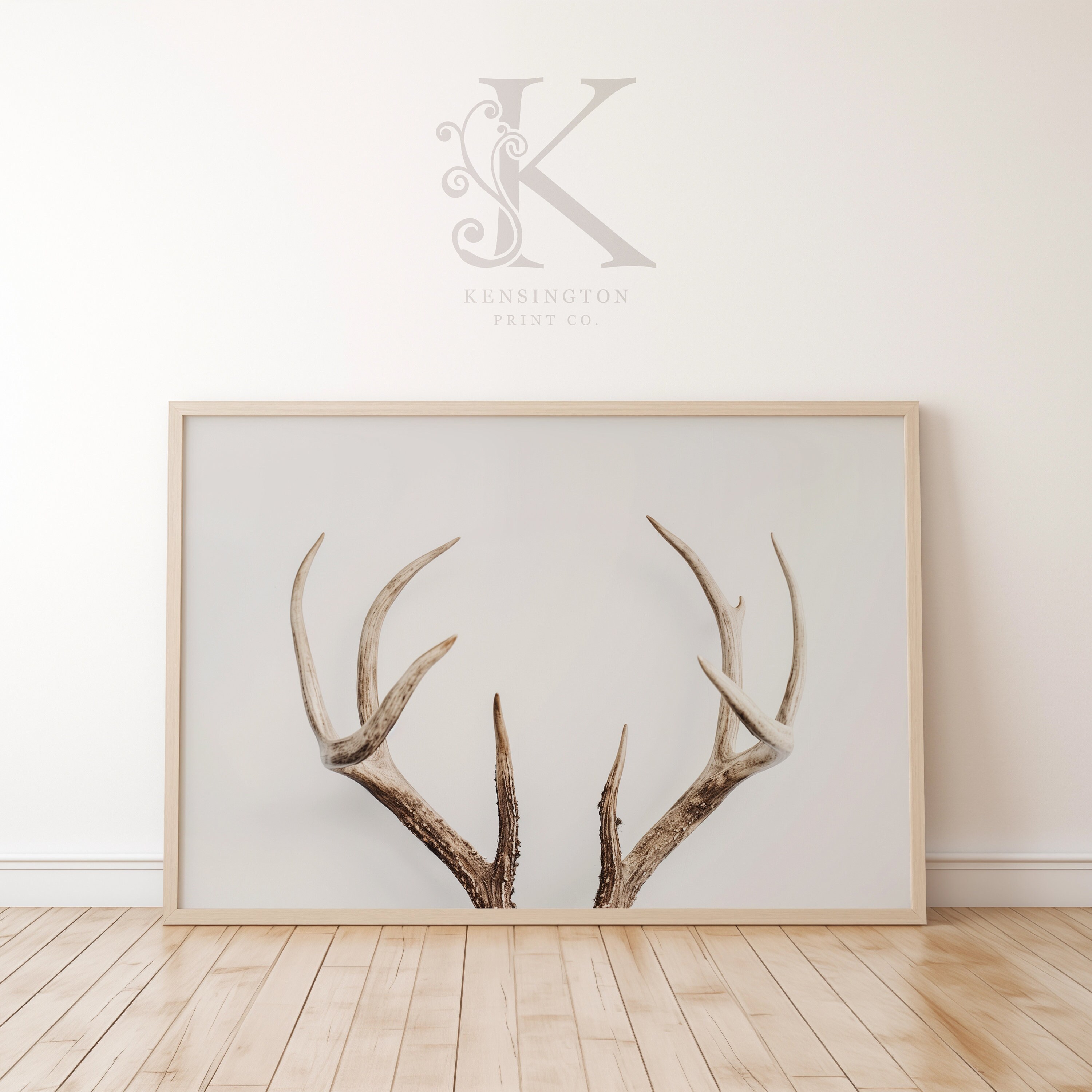 Modern Deer Antlers Photo Painting Artistic Wall Art Print DIGITAL Art ...