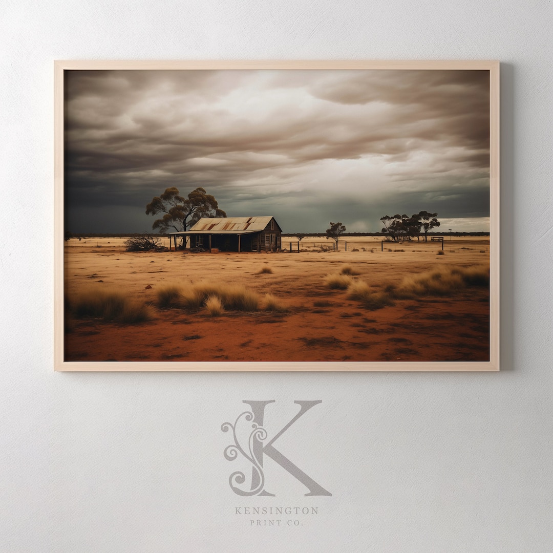 Modern Australian Outback Photo Painting Print DIGITAL Art Room Decor ...