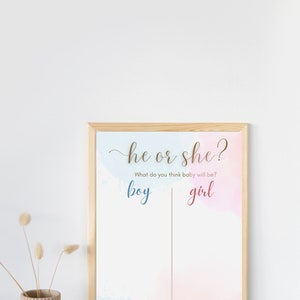 HE or She-gender Reveal - Etsy