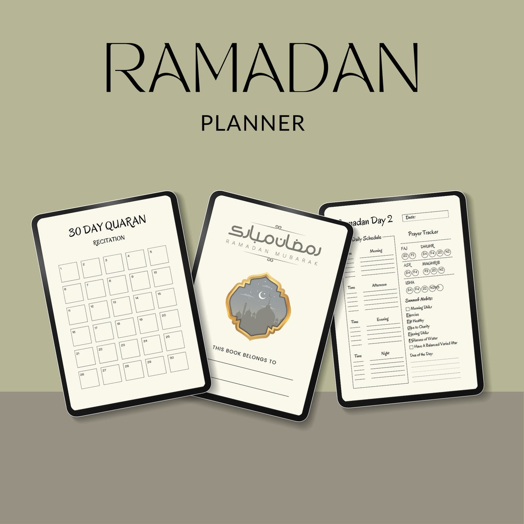 2024 Ramadan Planner, Digital Ramadan Planner, Ramadan Planner, Ramadan ...