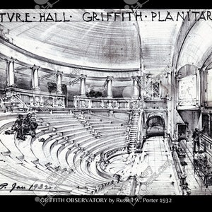 Griffith Observatory Lecture Hall (1932) by Russell W. Porter - Etsy
