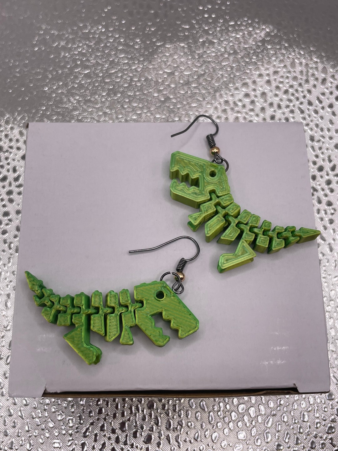 Articulated T-rex Earrings - Etsy
