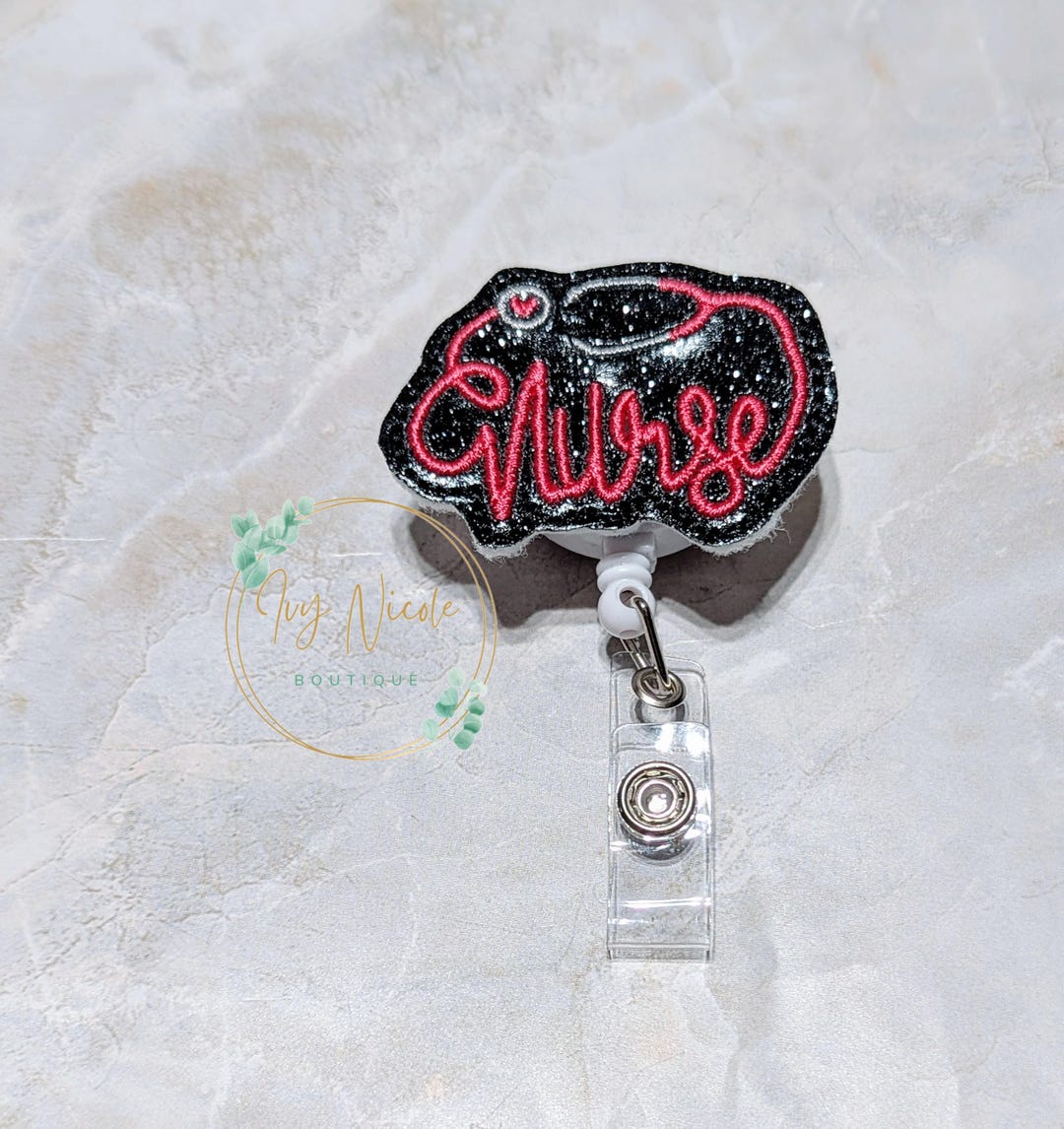 Pink Nurse Stethoscope Badge Reel: Medical Assistant Gift - Etsy