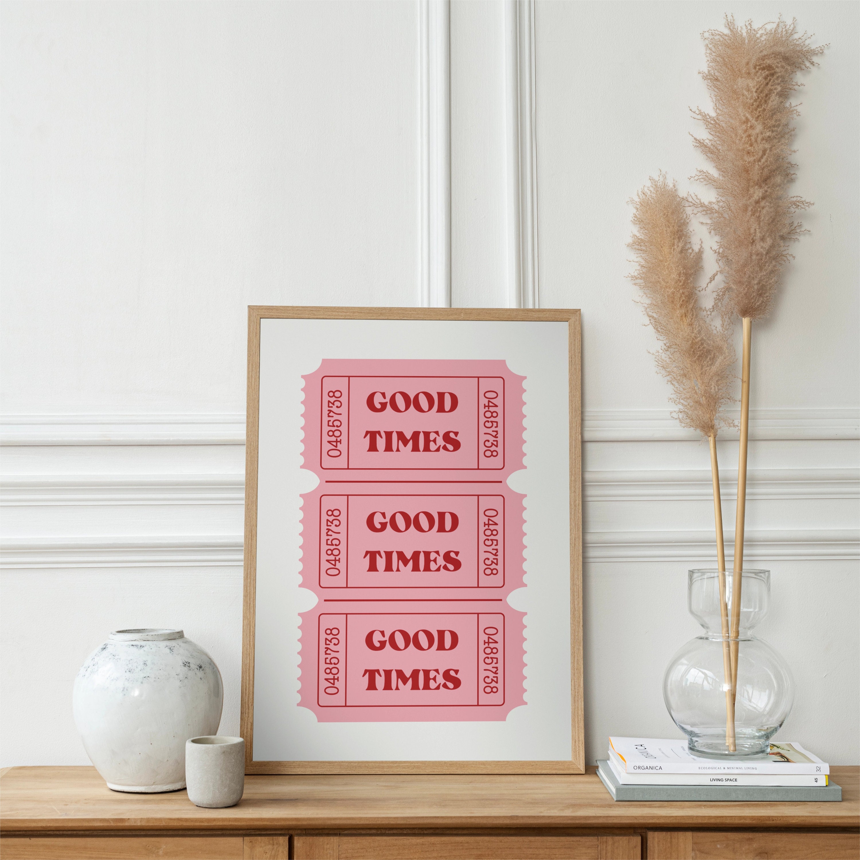 Good Times Carnival Ticket, Digital Download, Aesthetic Art Print for ...
