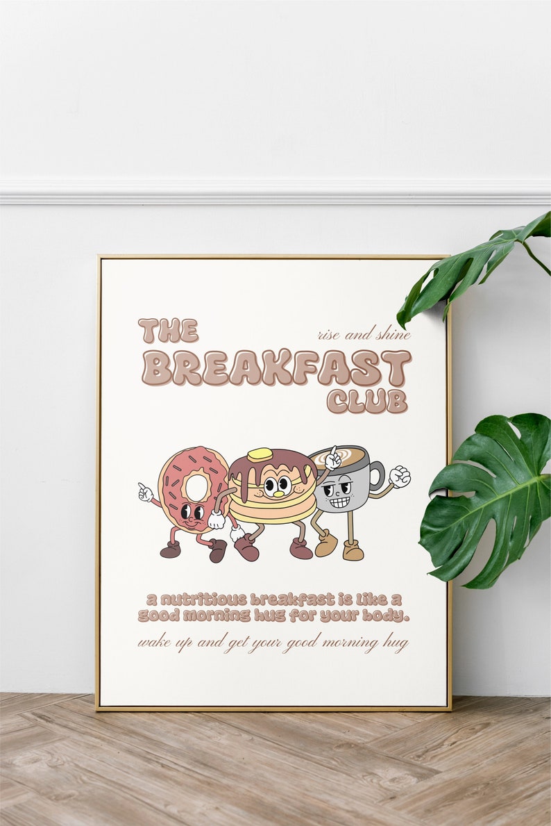 The Breakfast Club Art Print, Kitchen Decor (digital Download) - Etsy