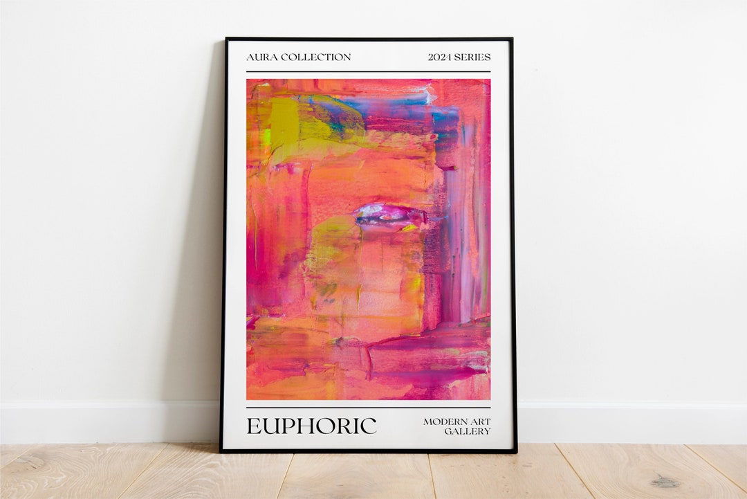Euphoric Painting, Digital Download, Aesthetic Art Print for Bedroom or ...
