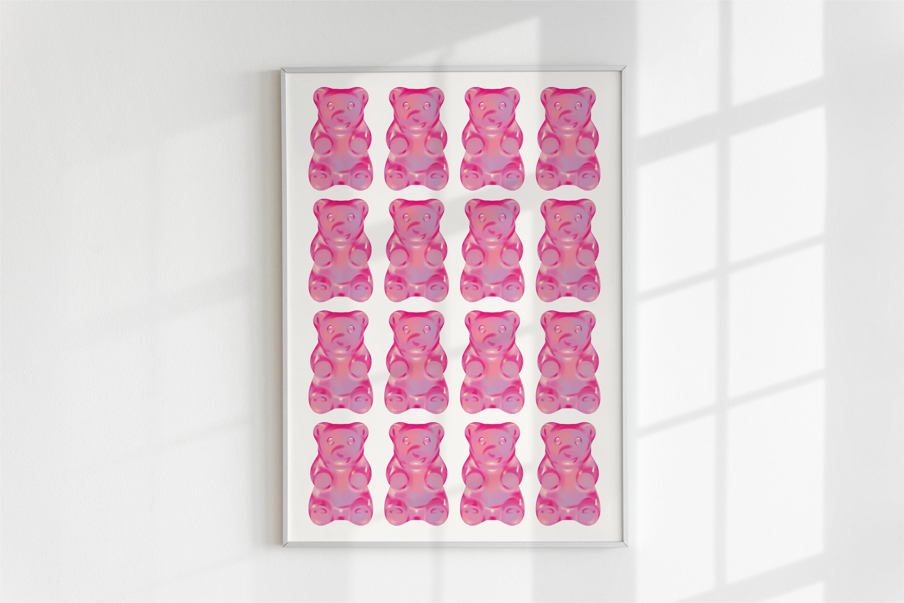 Gummy Bear Rows, Digital Download, Aesthetic Art Print for Bedroom or ...