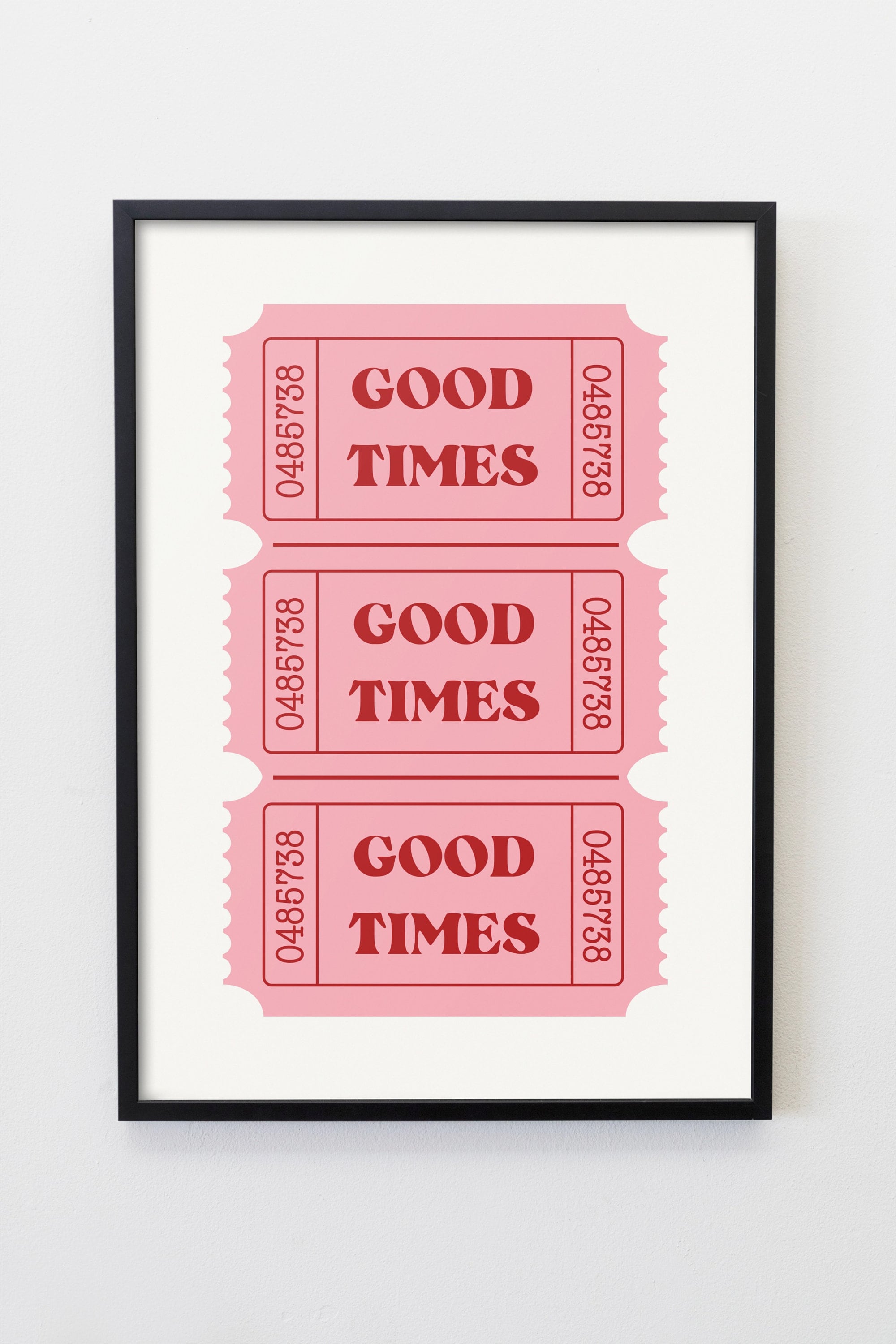 Good Times Carnival Ticket, Digital Download, Aesthetic Art Print for ...
