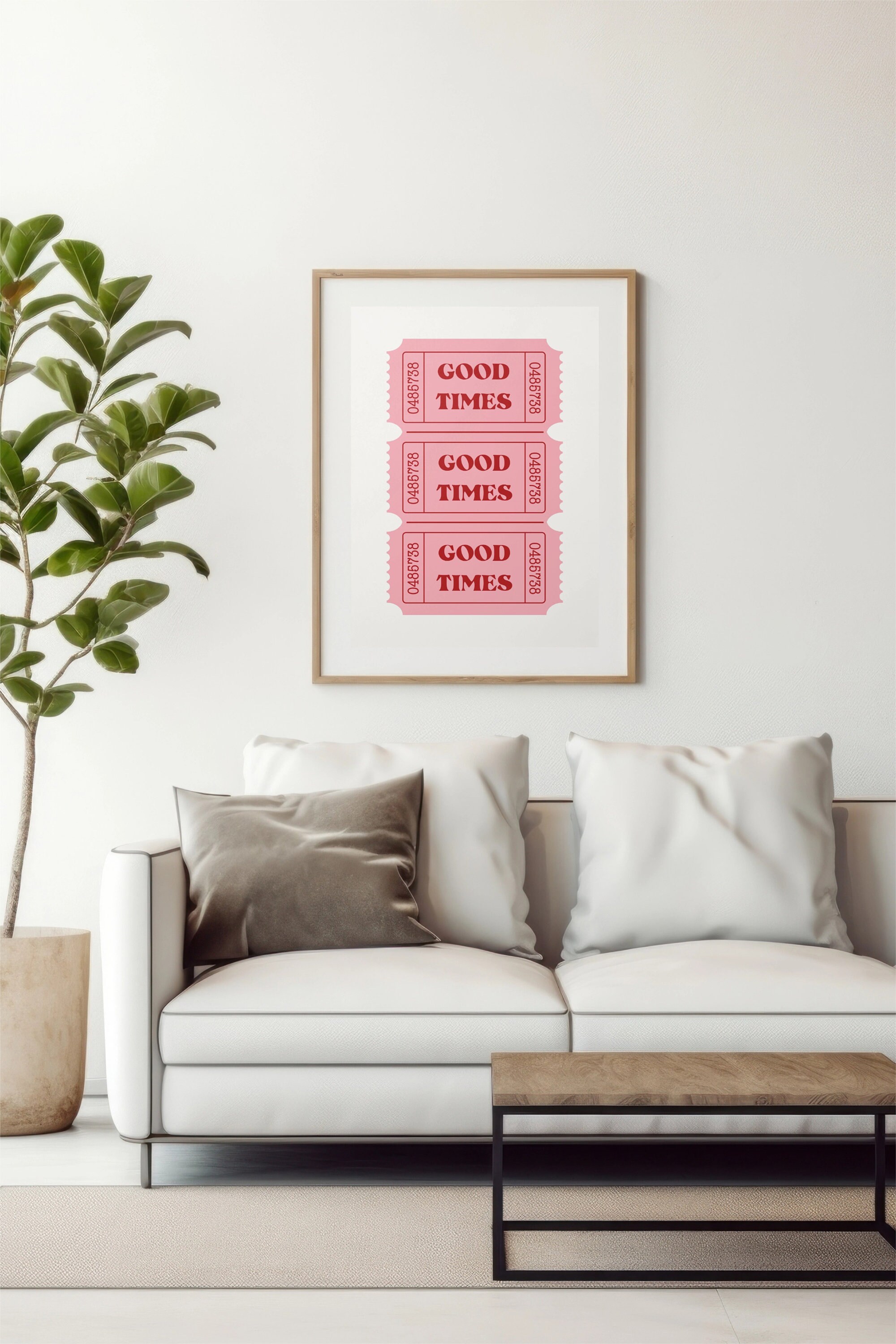 Good Times Carnival Ticket, Digital Download, Aesthetic Art Print for ...