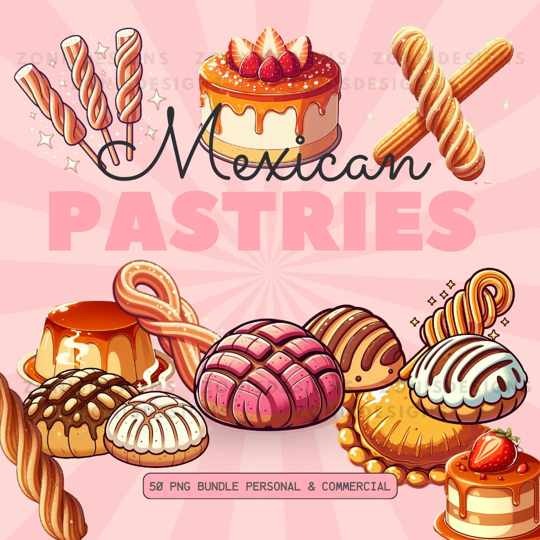 Mexican Pastries PNG, Mexican Pan Dulce Clip Art, Concha Clip Art ...