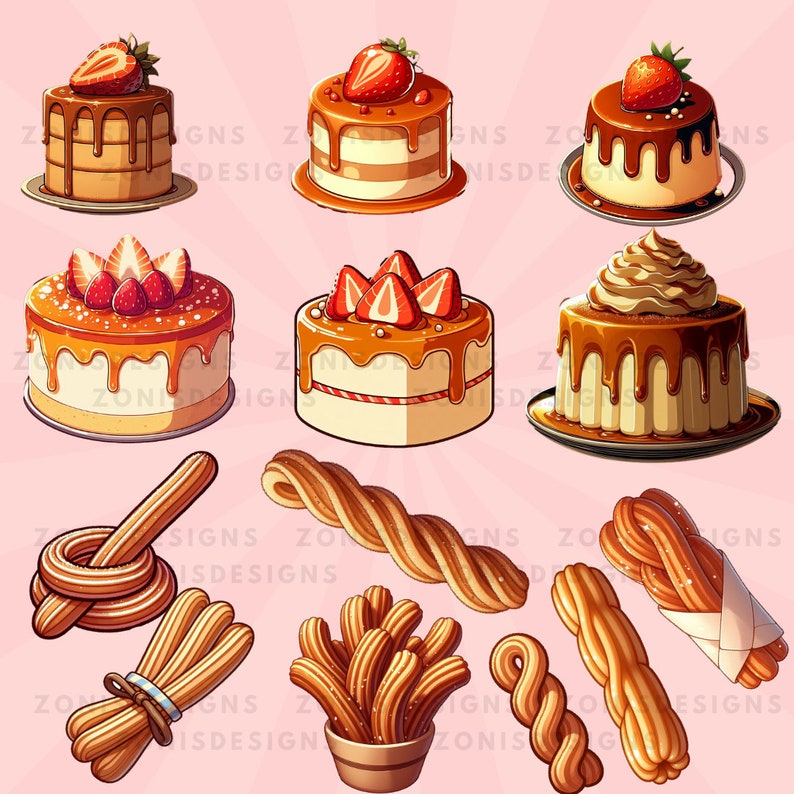 Mexican Pastries PNG, Mexican Pan Dulce Clip Art, Concha Clip Art ...