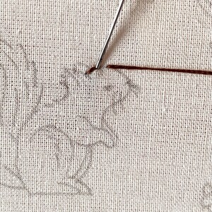 DIY Squirrel Hand Embroidery Pattern for Beginners - Etsy