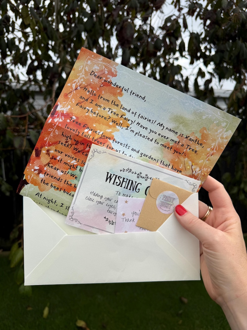 Fairy Letters Snail Mail Club- XANTHE Individual Letter - Etsy