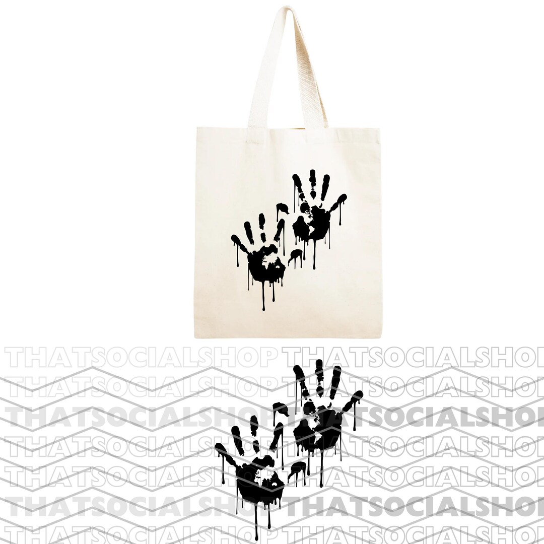 Death Stranding Continents Handprints Reusable 100% Cotton Heavy Canvas ...