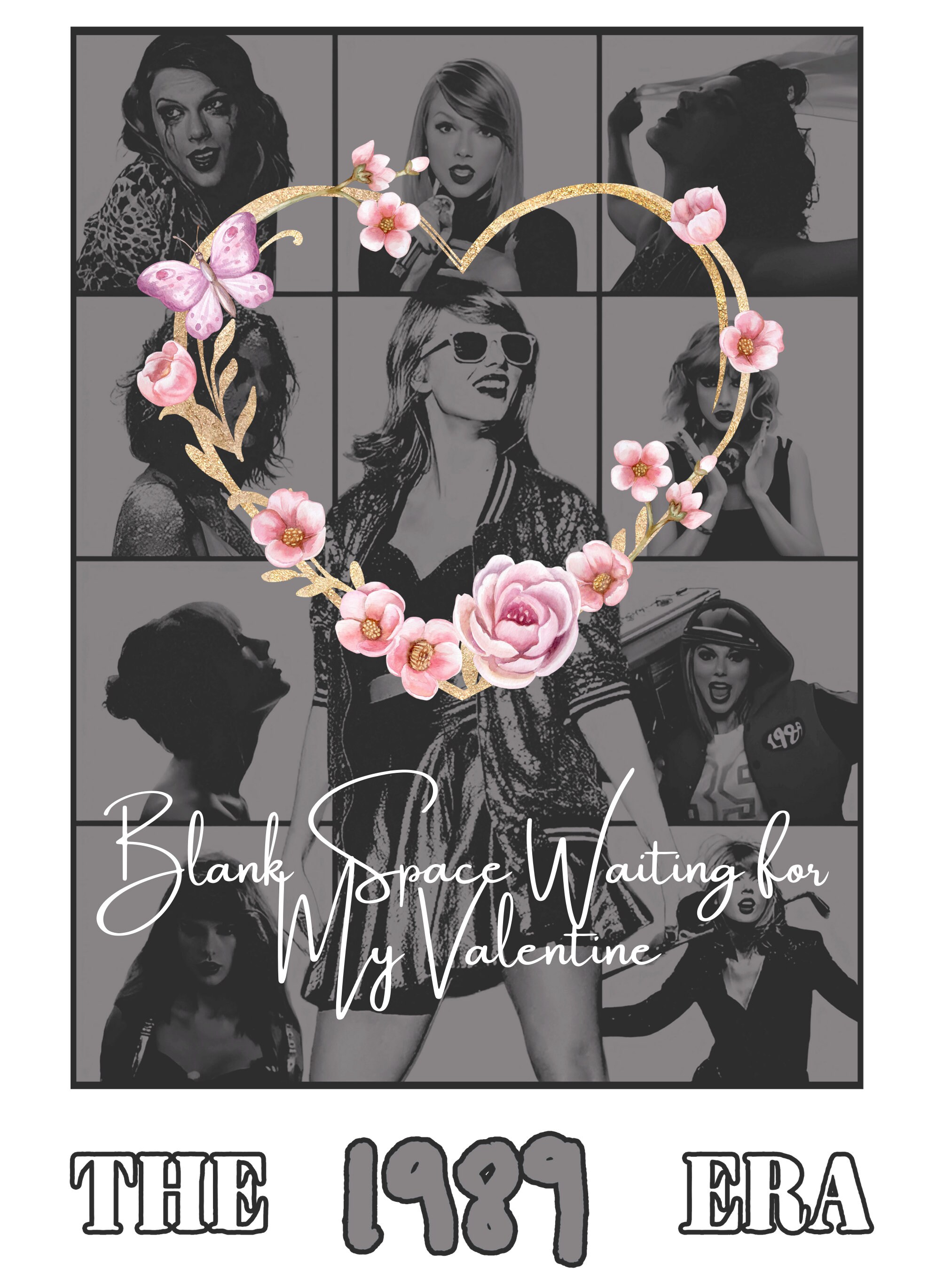 Taylor Swift Valentine's Day Cards B&W With Friendship Bead Bracelet ...