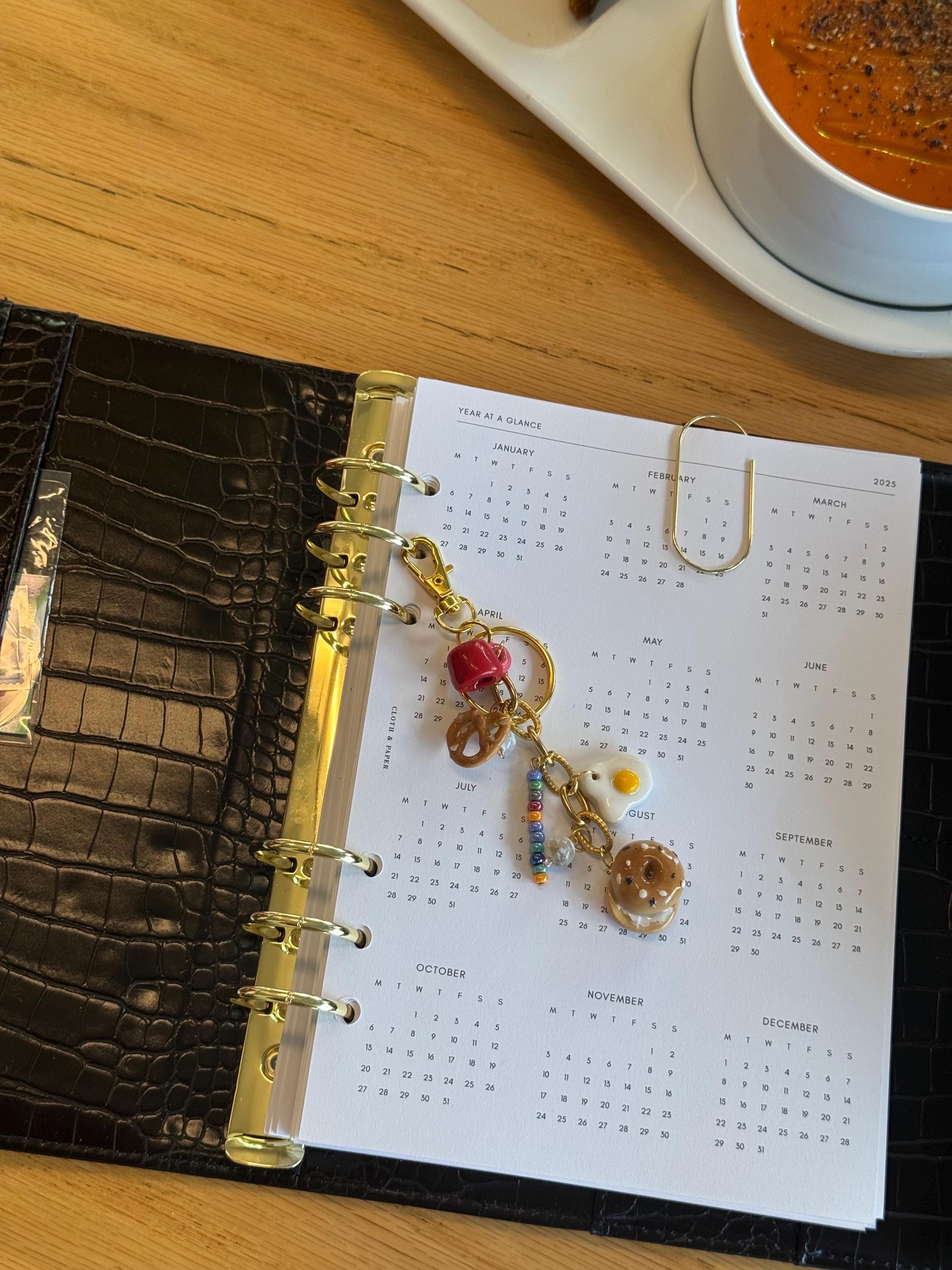 Breakfast Inspired Planner & Bag Charm, Polymer Clay, Planner Charm ...