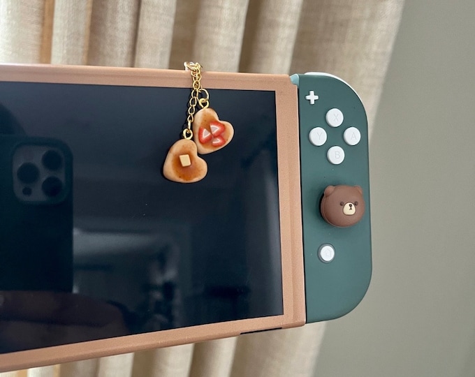Heart Pancake Charm, Nintendo Switch Charm, Steam Deck, Charm, Mushroom ...