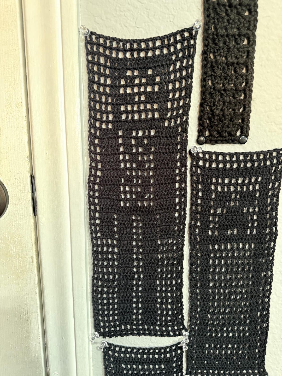 Filet Crochet Enderman PDF Pattern Chart - Etsy