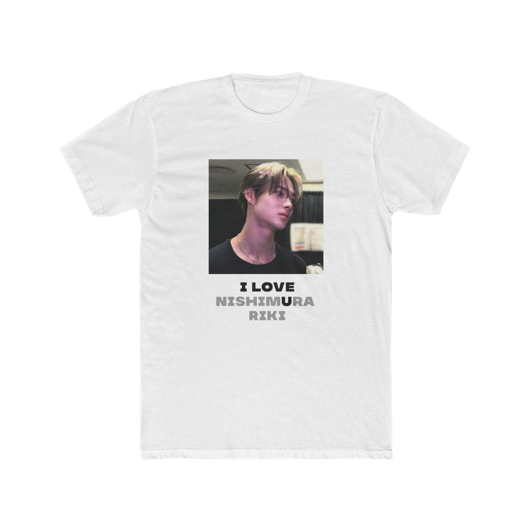 I Love Nishimura Riki/ Enhypen Band Tee, Ni-ki Cotton Crew Tee, 90s ...